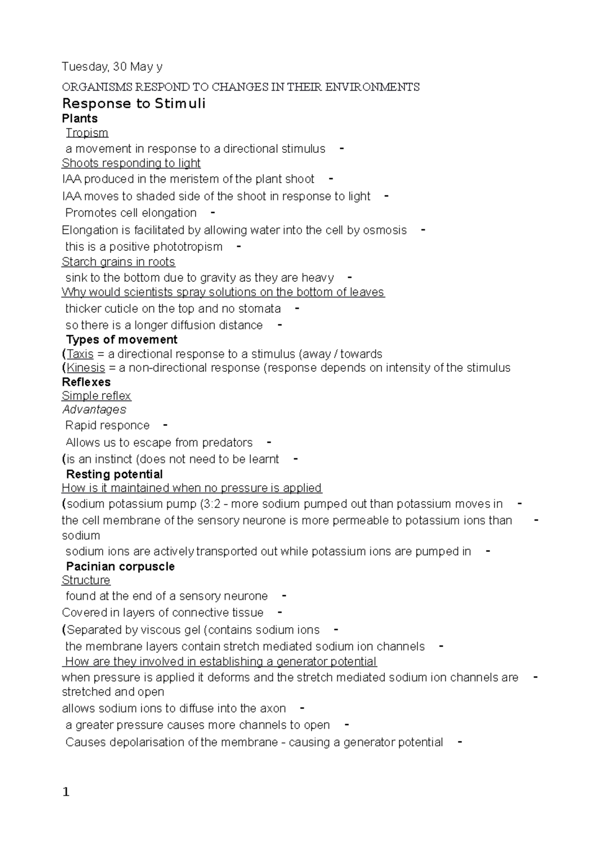 Organisms Respond TO Changes IN Their Environments - ORGANISMS RESPOND ...