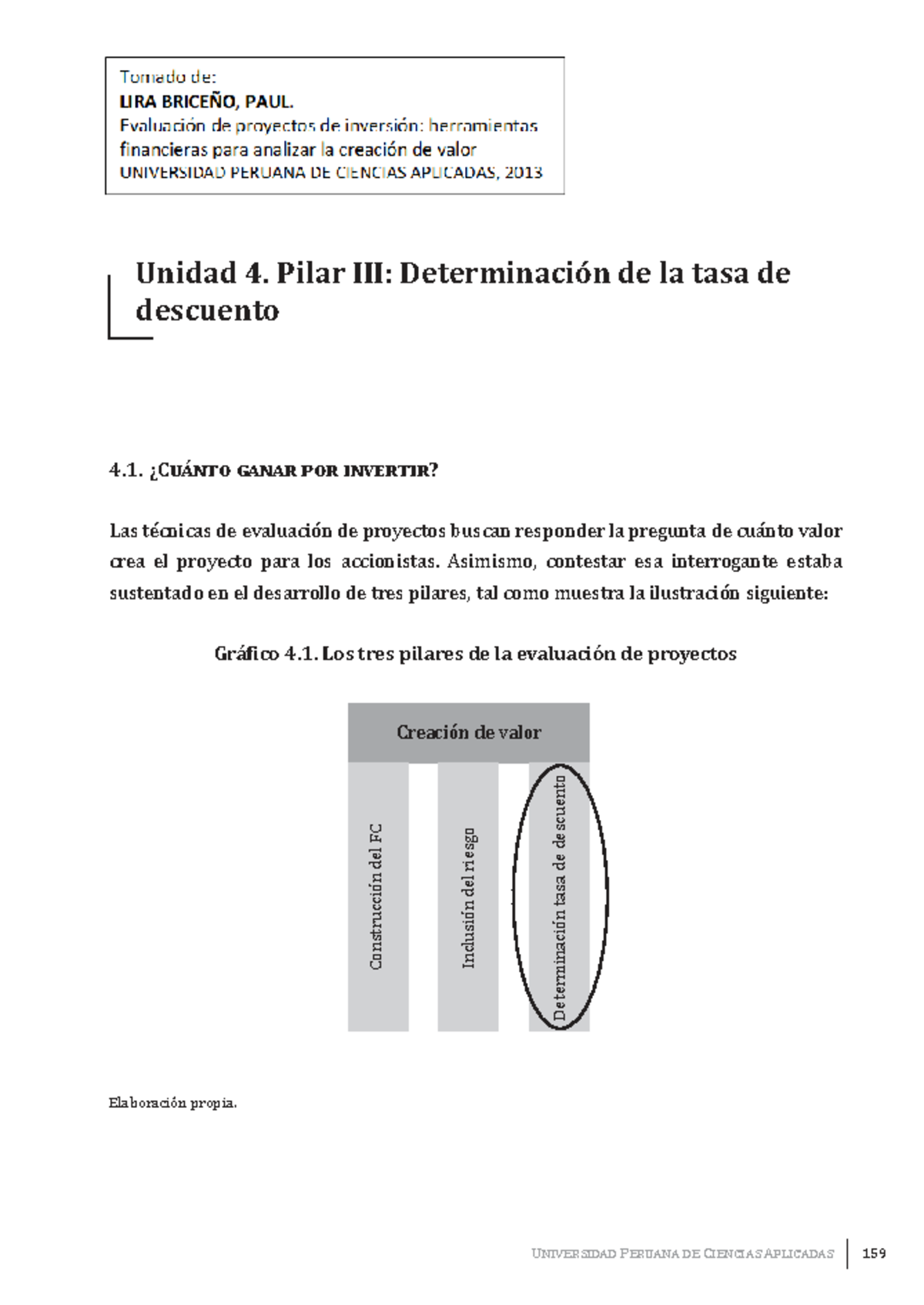 Unidad 4: Determinación de la Tasa de Descuento en Proyectos - Lira ...