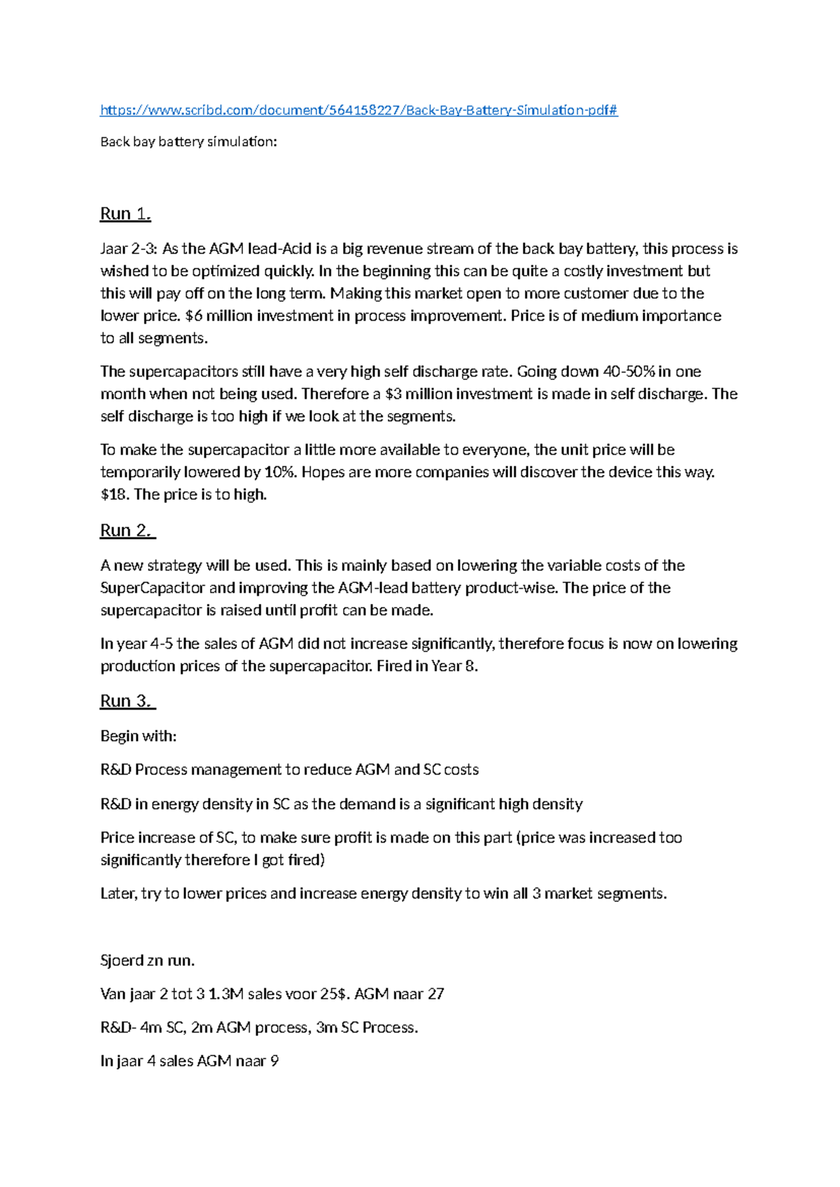 Back Bay Battery Simulation Insights & Strategy Report - Studeersnel