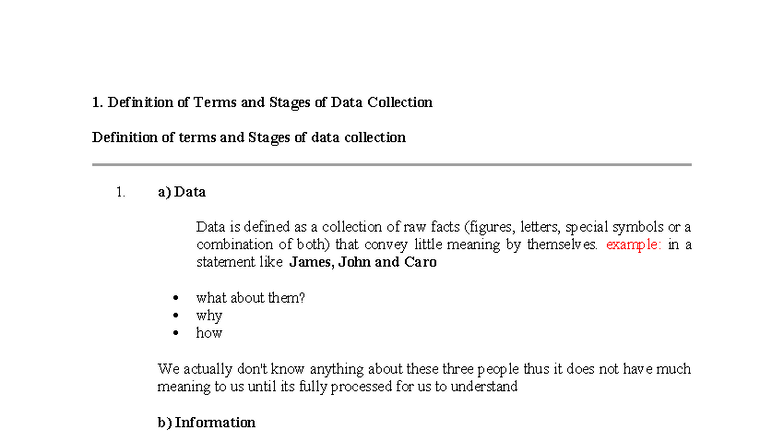 DATA-Processing: Definitions, Stages, and Methods of Data Collection ...
