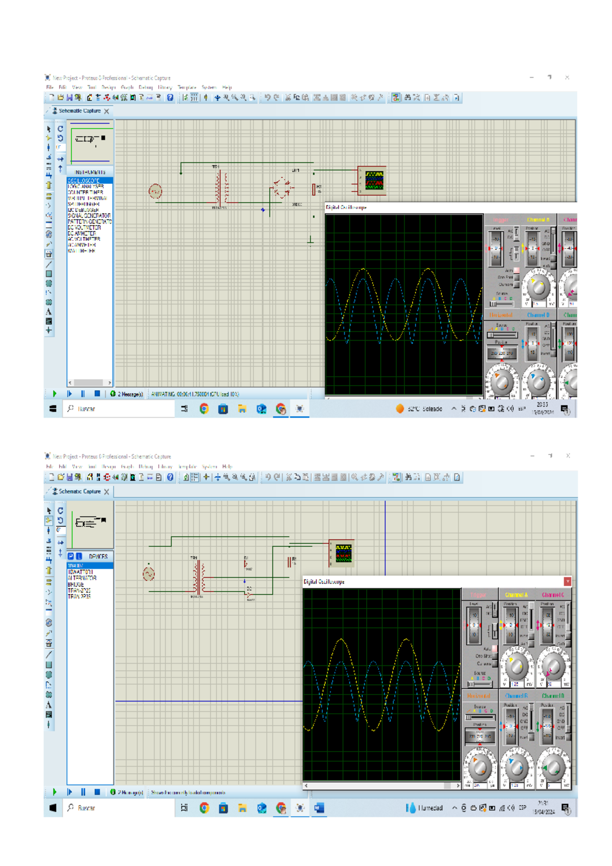 Practica electronica diodos - New Project Proteus 8 Professional ...