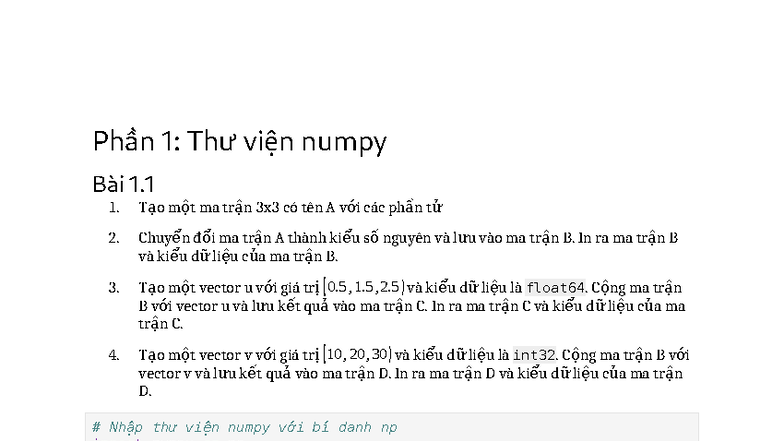 Các thư viện quan trọng trong KHDL của Python BT - Phần 1: Thư viện ...