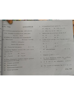 B.Sc. Computer Science - 9 First Year CORE COURSE II PROGRAMMING IN ...