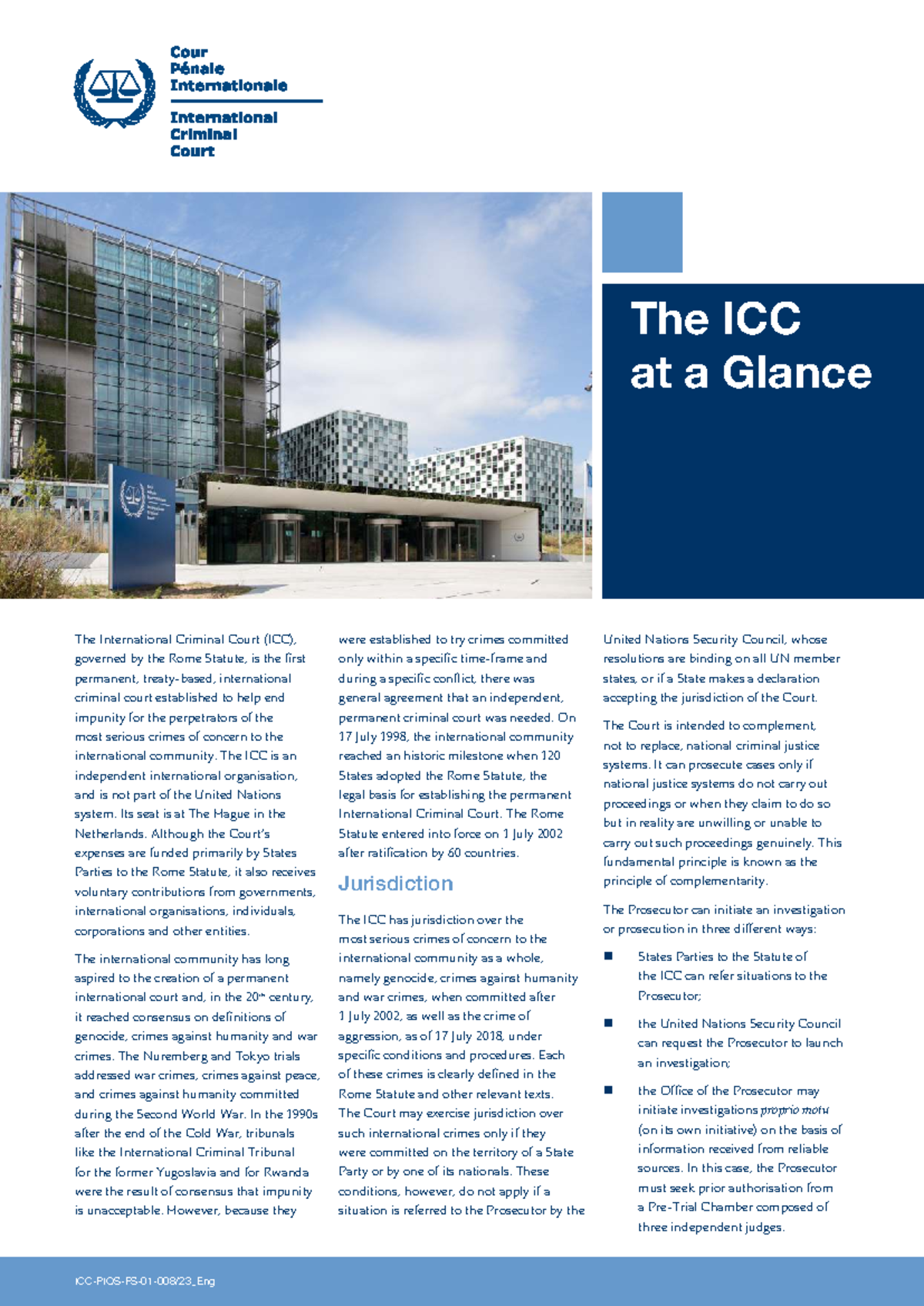 ICC Overview: Understanding the International Criminal Court - Studocu
