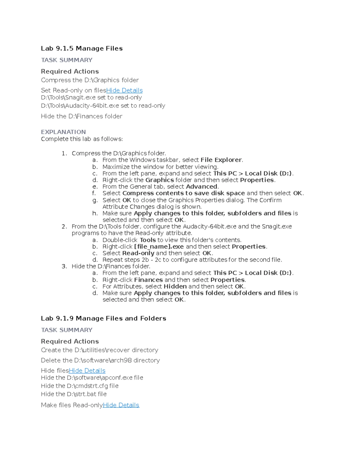 CIS106 Lab Tutorials - Comprehensive Guide to Lab Exercises - Studocu