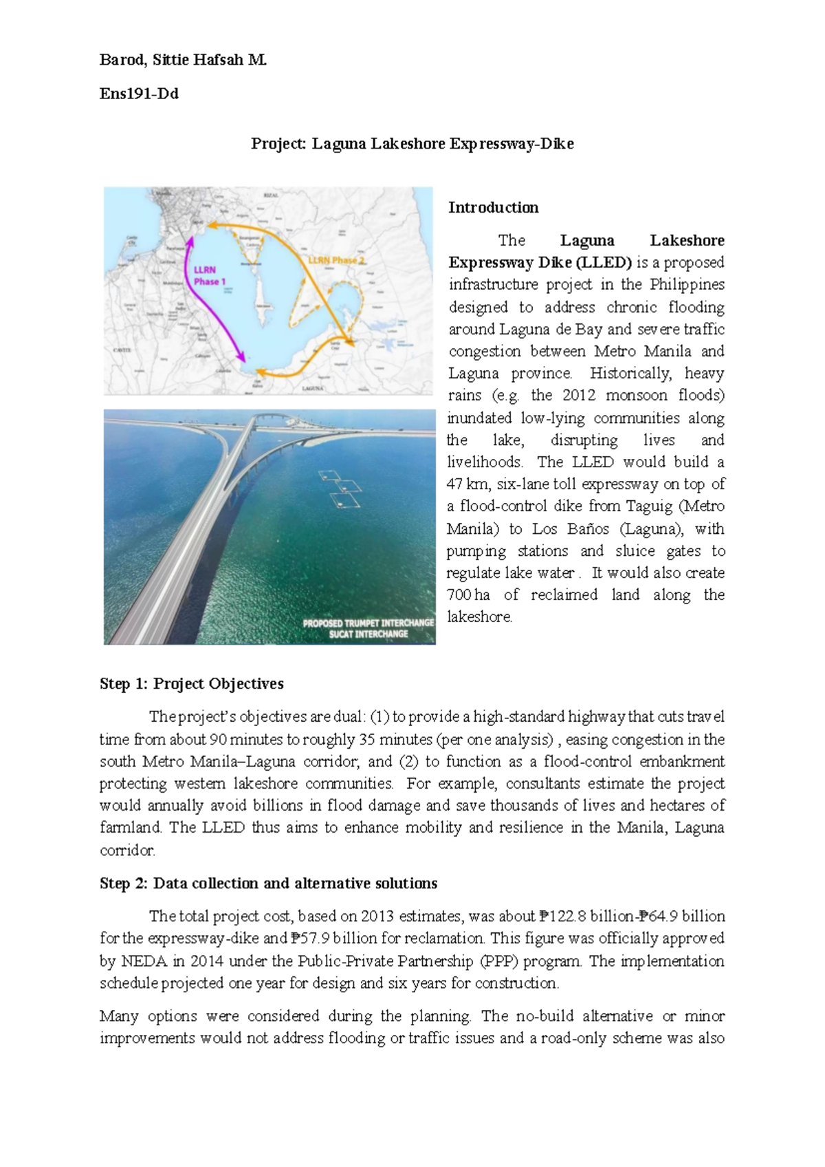 Laguna Lakeshore Expressway Dike Project Overview - ENS191 Lecture ...