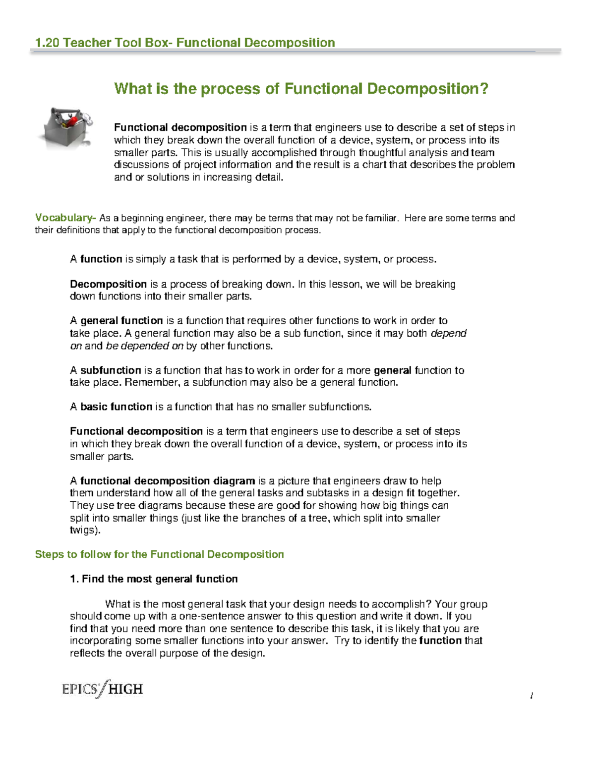 Functional Decomposition in Engineering: A Comprehensive Guide - Studocu