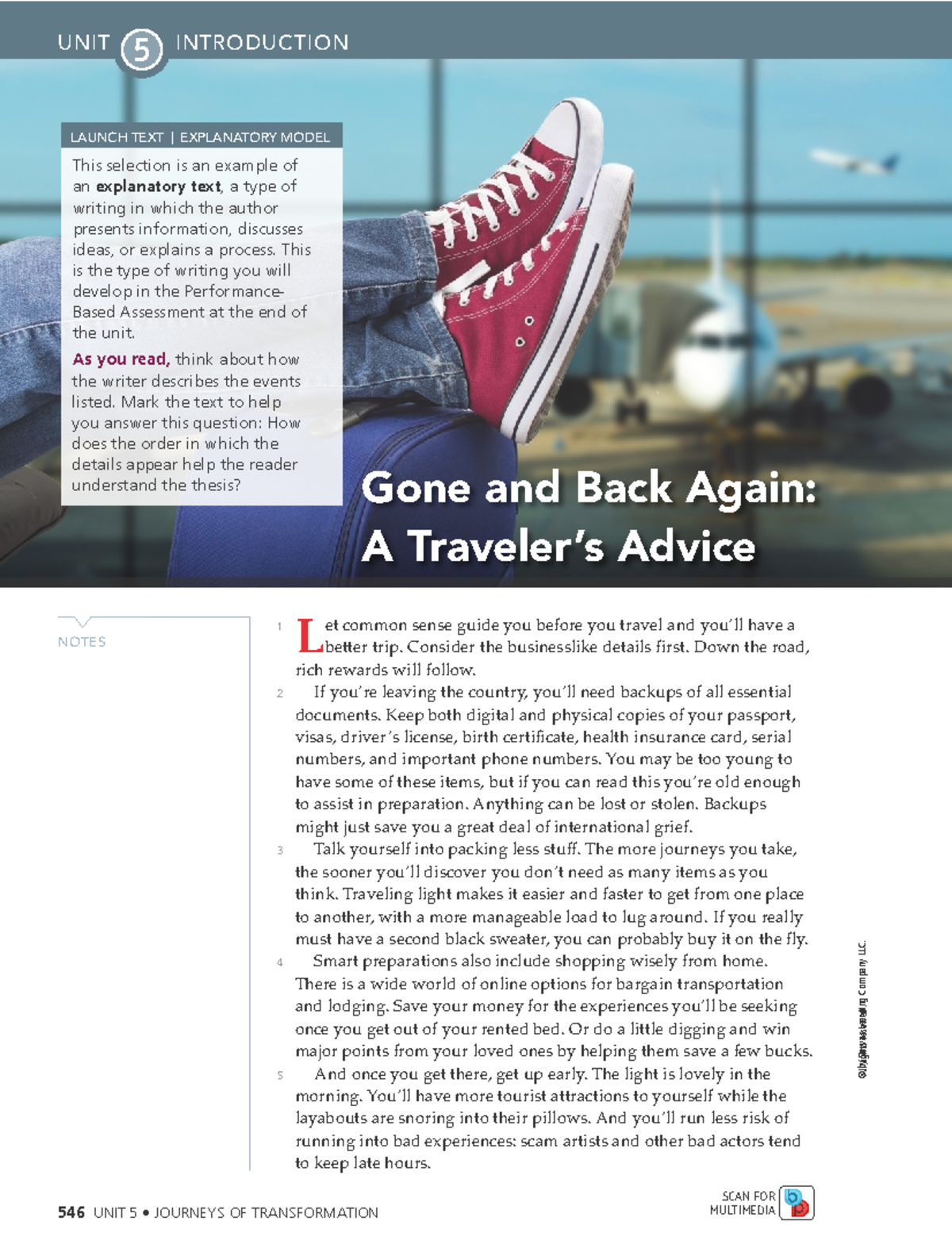 UNIT 5: EXPLANATORY TEXT ON JOURNEYS OF TRANSFORMATION - Studocu