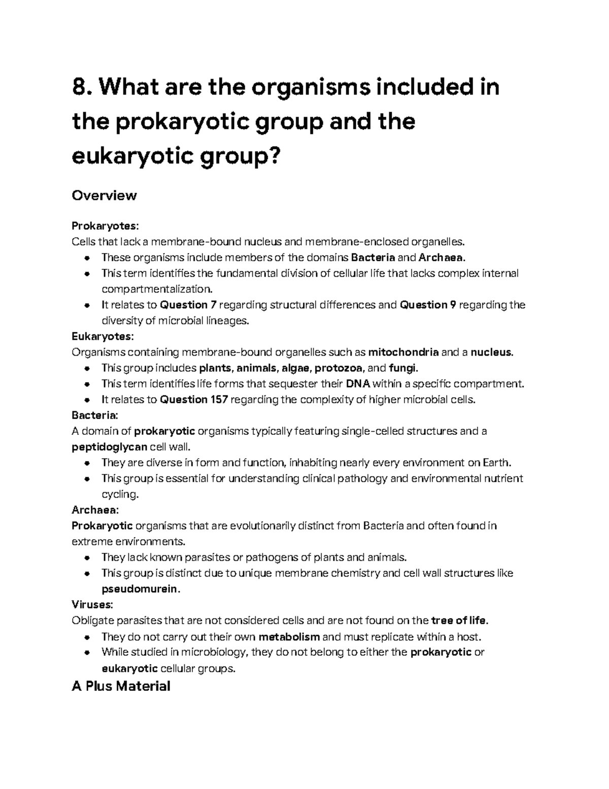 Exam 4 Study Guide: Prokaryotic & Eukaryotic Organisms Overview - Studocu