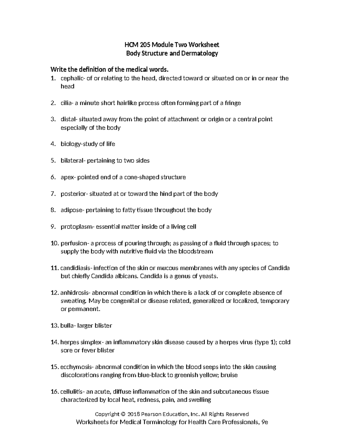 HCM 205 Module Two Worksheet 2-3 Worksheet - HCM 205 Module Two ...