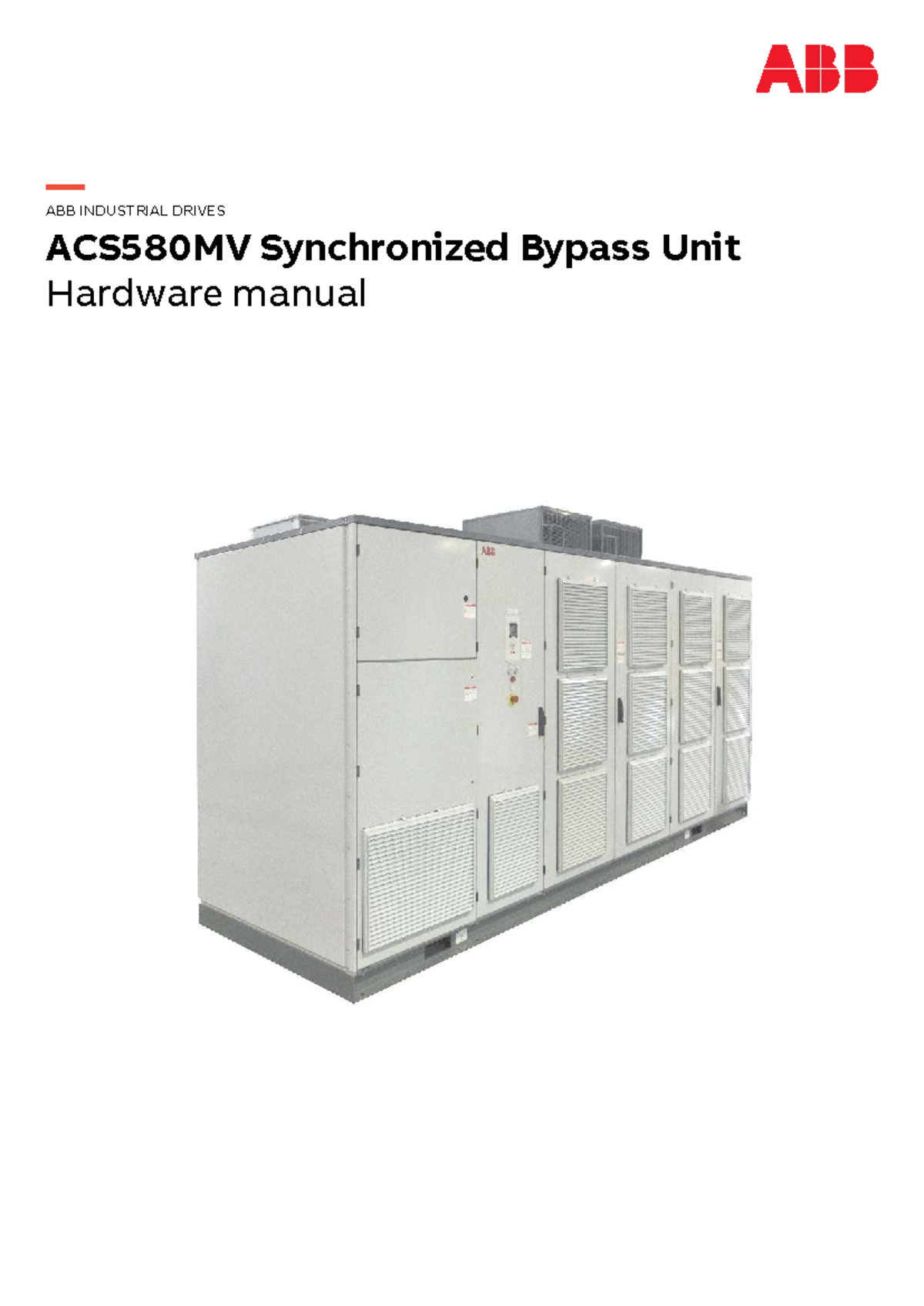 EN ACS580MV SBU Hardware Manual and Related Guides - Studocu
