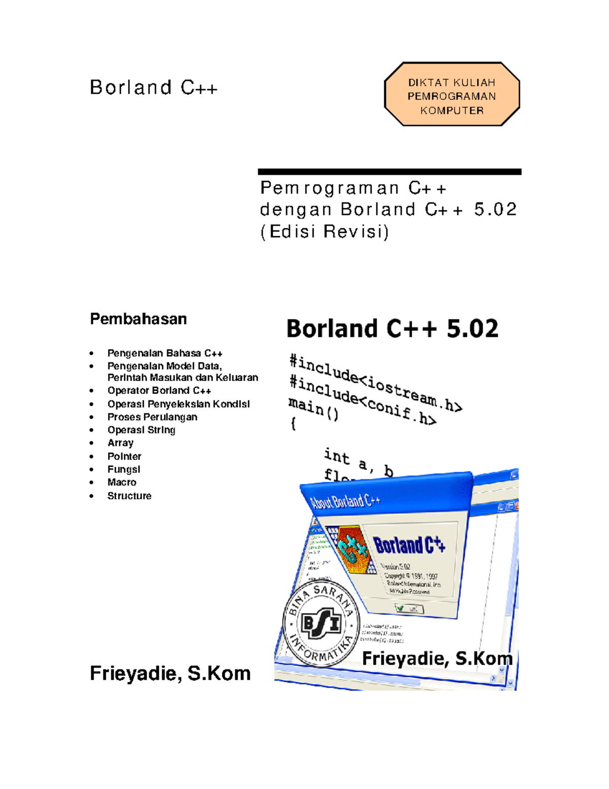 Ebook Pemrograman C++ Full - DI K T AT K U LI AH PEM ROGRAM AN K OM PU ...