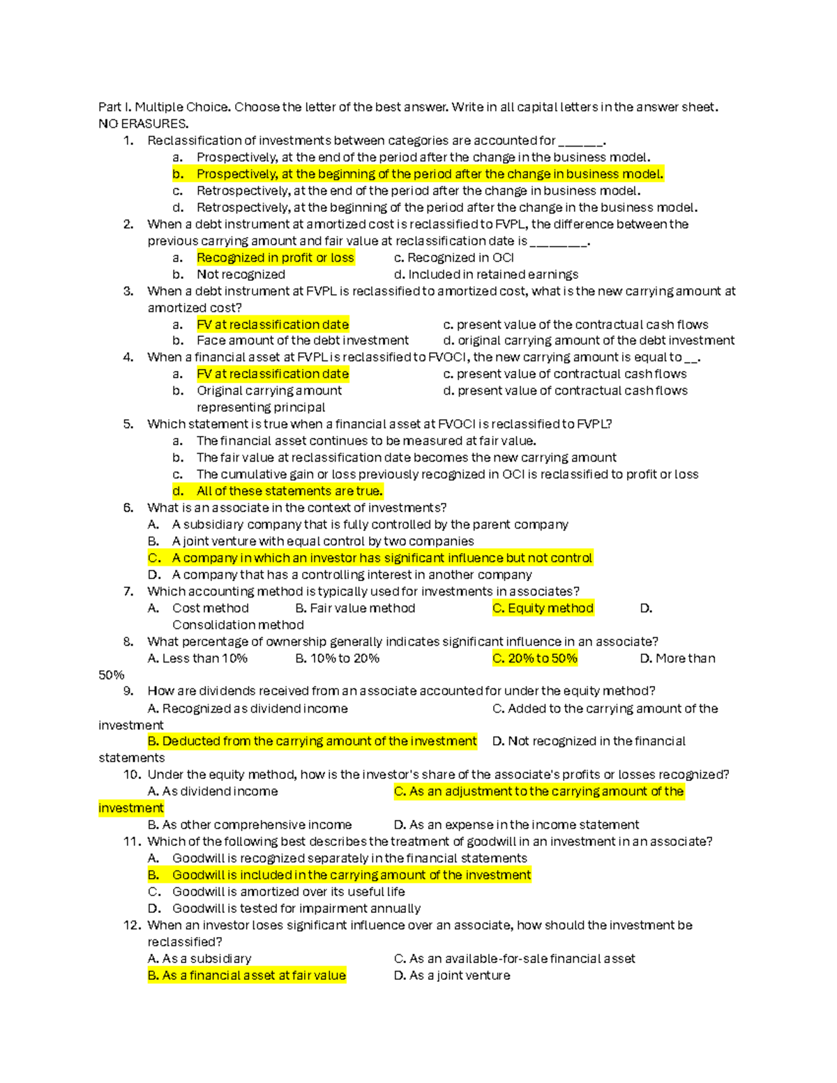 Prelim-ACC4 Multiple Choice Questions for Financial Accounting - Studocu