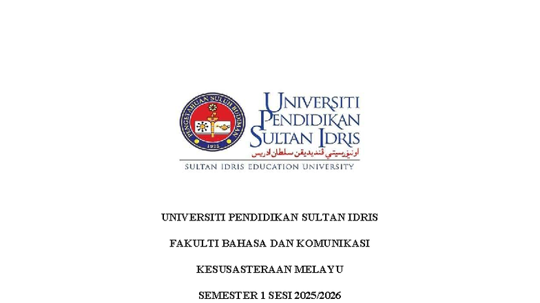 RPH Watak Perwatakan Sultan Muzaffar SYAH KUMP 10-1 - UNIVERSITI ...