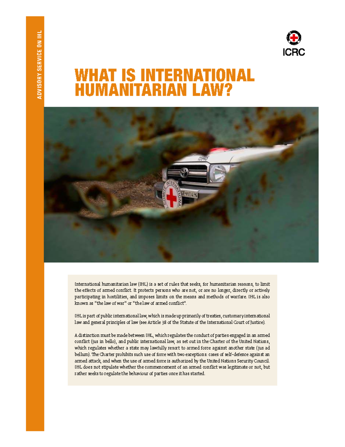 IHL 101: Understanding International Humanitarian Law Principles - Studocu