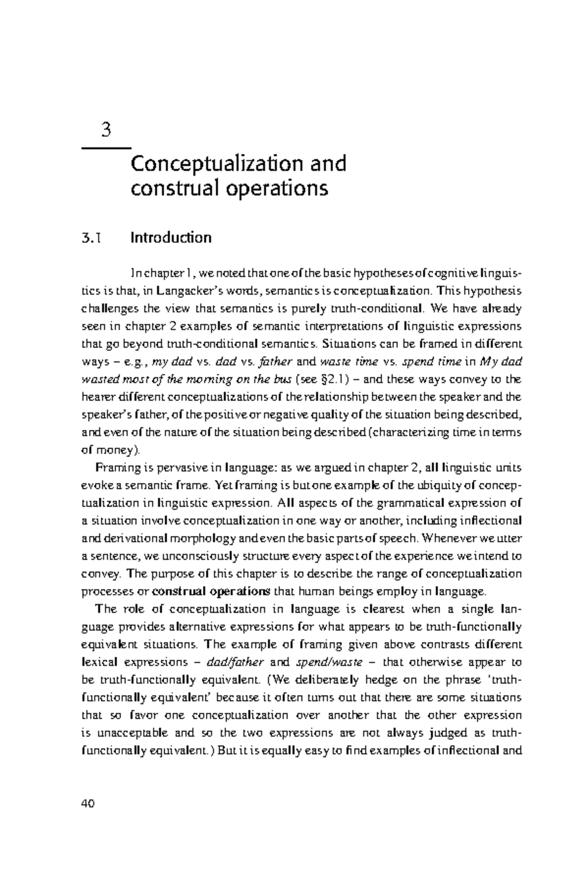 Cognitive Linguistics: Conceptualization and Construal (ENG 403) - Studocu