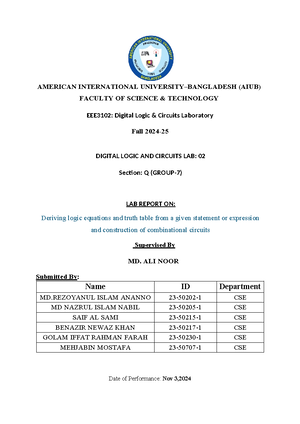 Copy of DLC Lab 4 (Designing of Multiplexer (MUX) and Demultiplexer ...