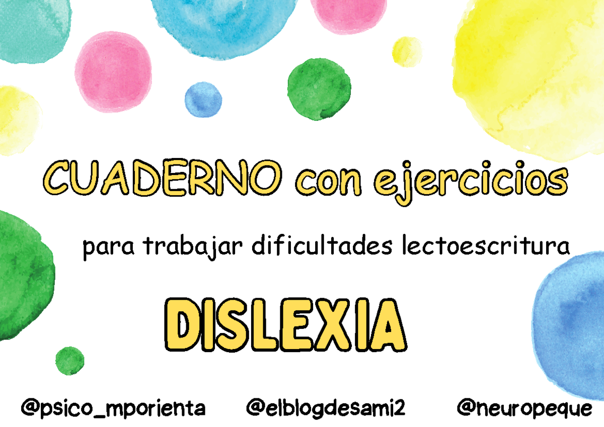 Actividades para trabajar la Dislexia - Ejercicios y Estrategias - Studocu