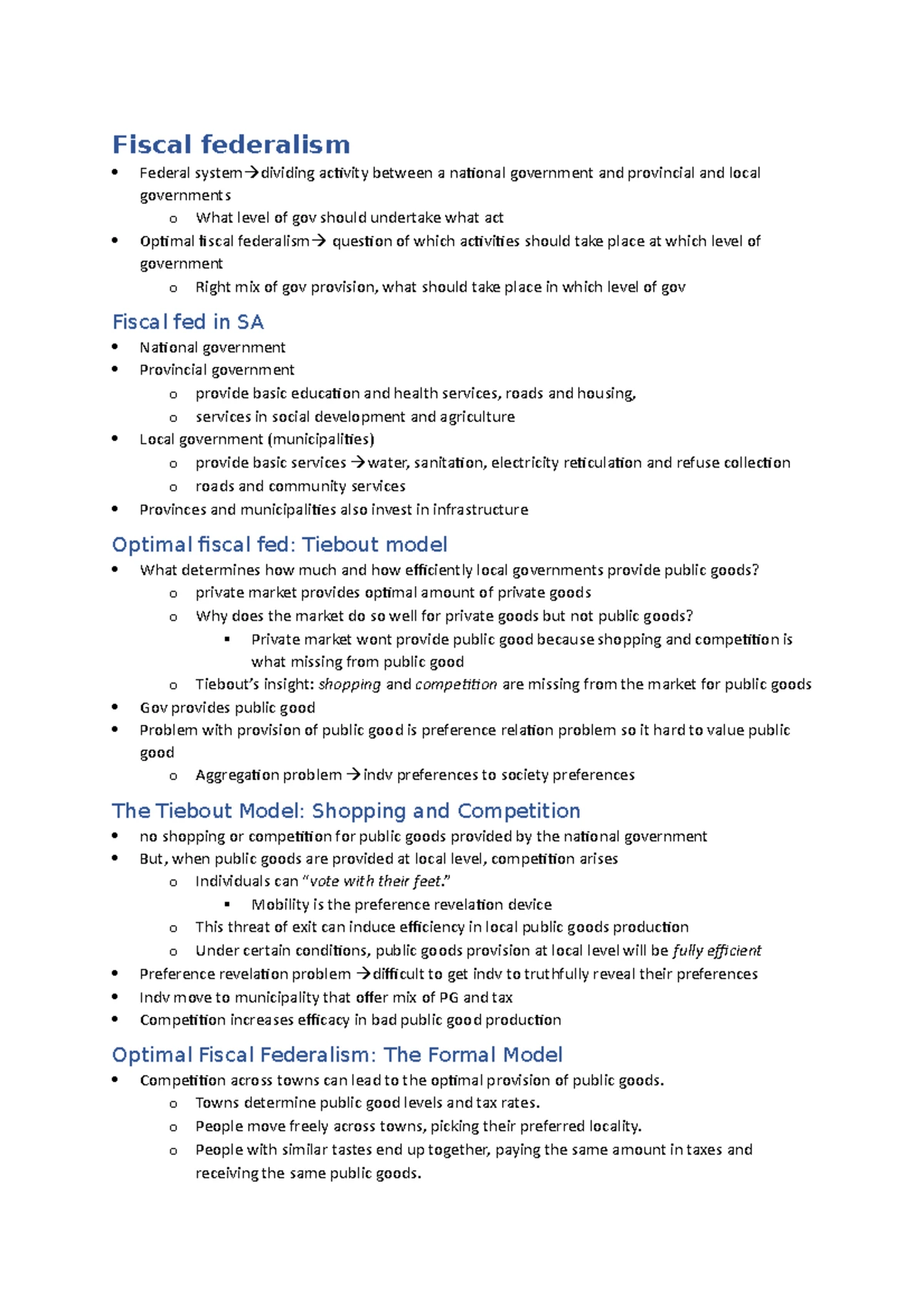 Fiscal Policy Goals & Instruments: Key Notes and Insights - Studocu
