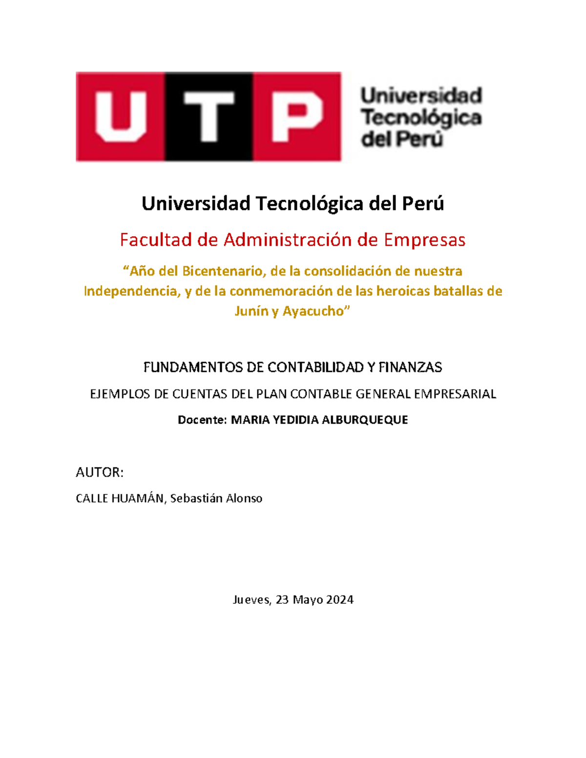 Ejemplos de Cuentas del Plan Contable General Empresarial - FundCont ...