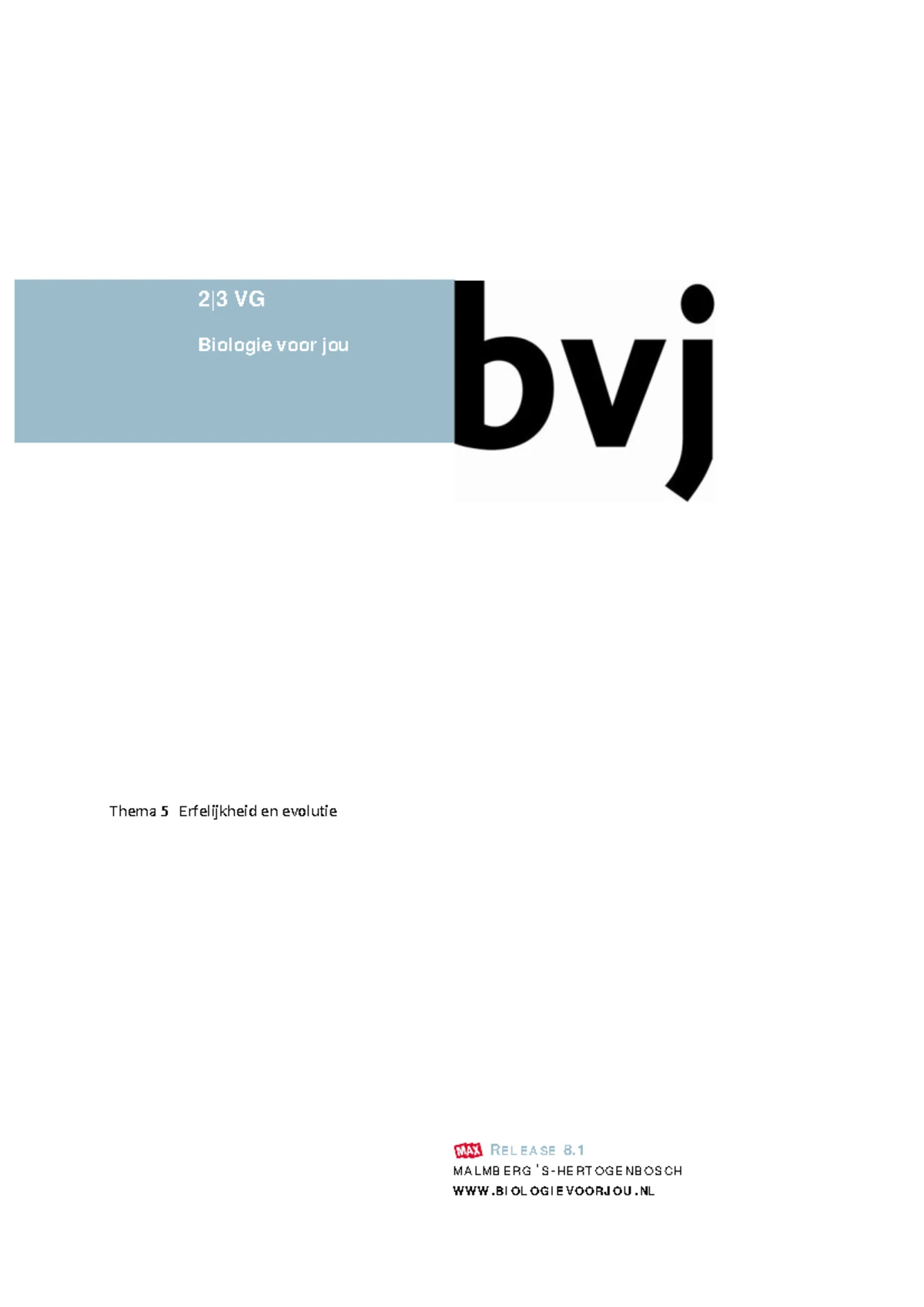 **Nieuwe Titel: BVJ 2HV UWB Thema 6 - Ecologie en Duurzaamheid ...
