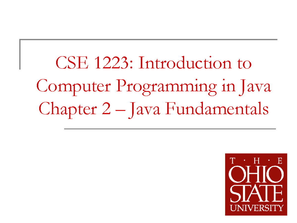 Lecture slides, lectures 1 - 3 - Computer basics, fundamentals and ...