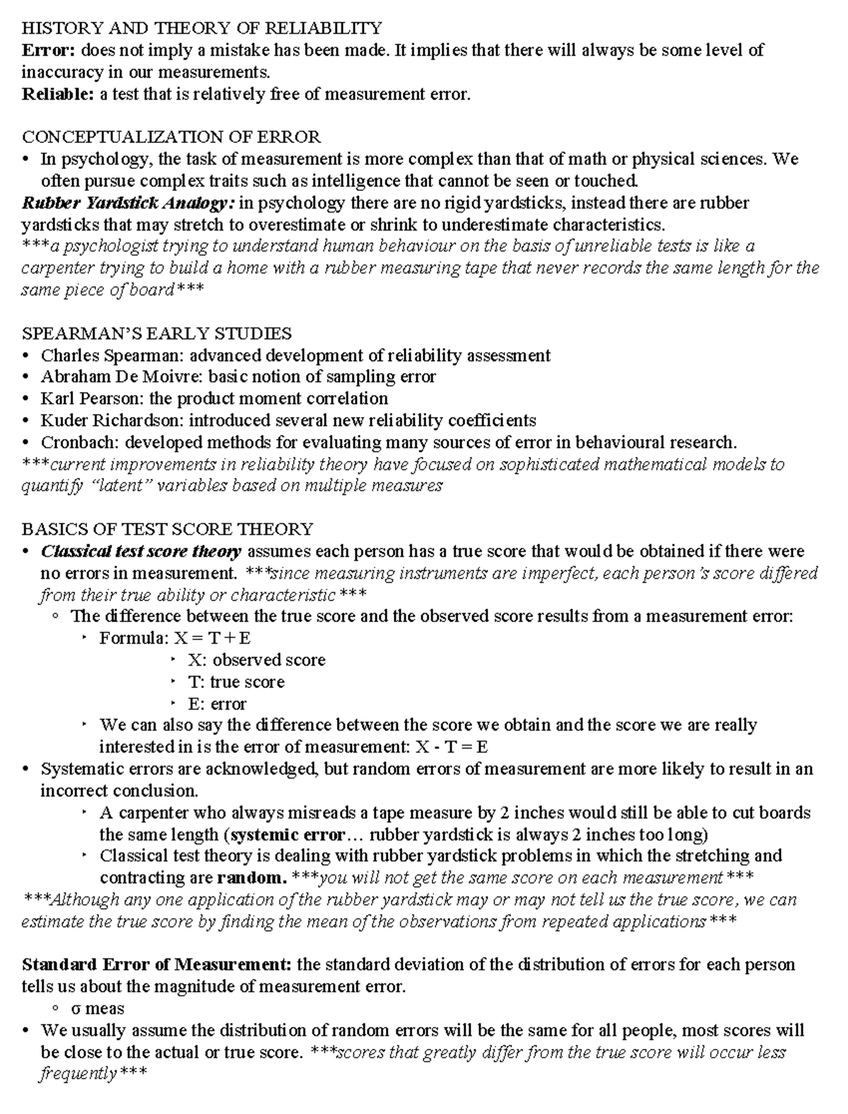 Understanding Reliability in Psychological Testing: Concepts & Methods ...