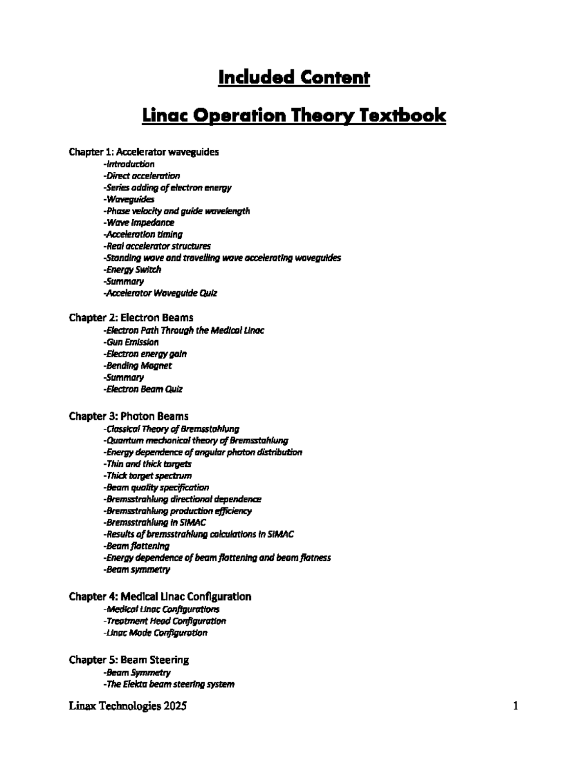 Operation Theory Textbook: Linac Waveguides & Beam Dynamics - Studocu