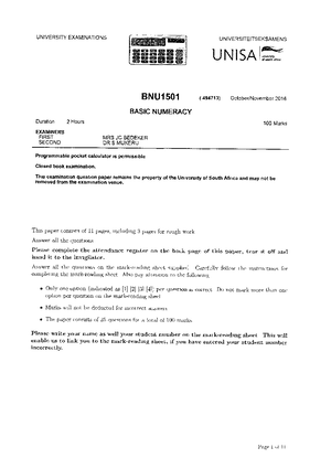 Assessment Procedures manual revised August 2021 - UNISA ASSESSMENT ...