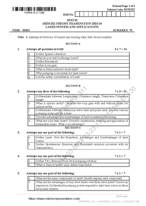 B.Tech CSE (2nd Year) - KCS 403 - AKTU - Studocu