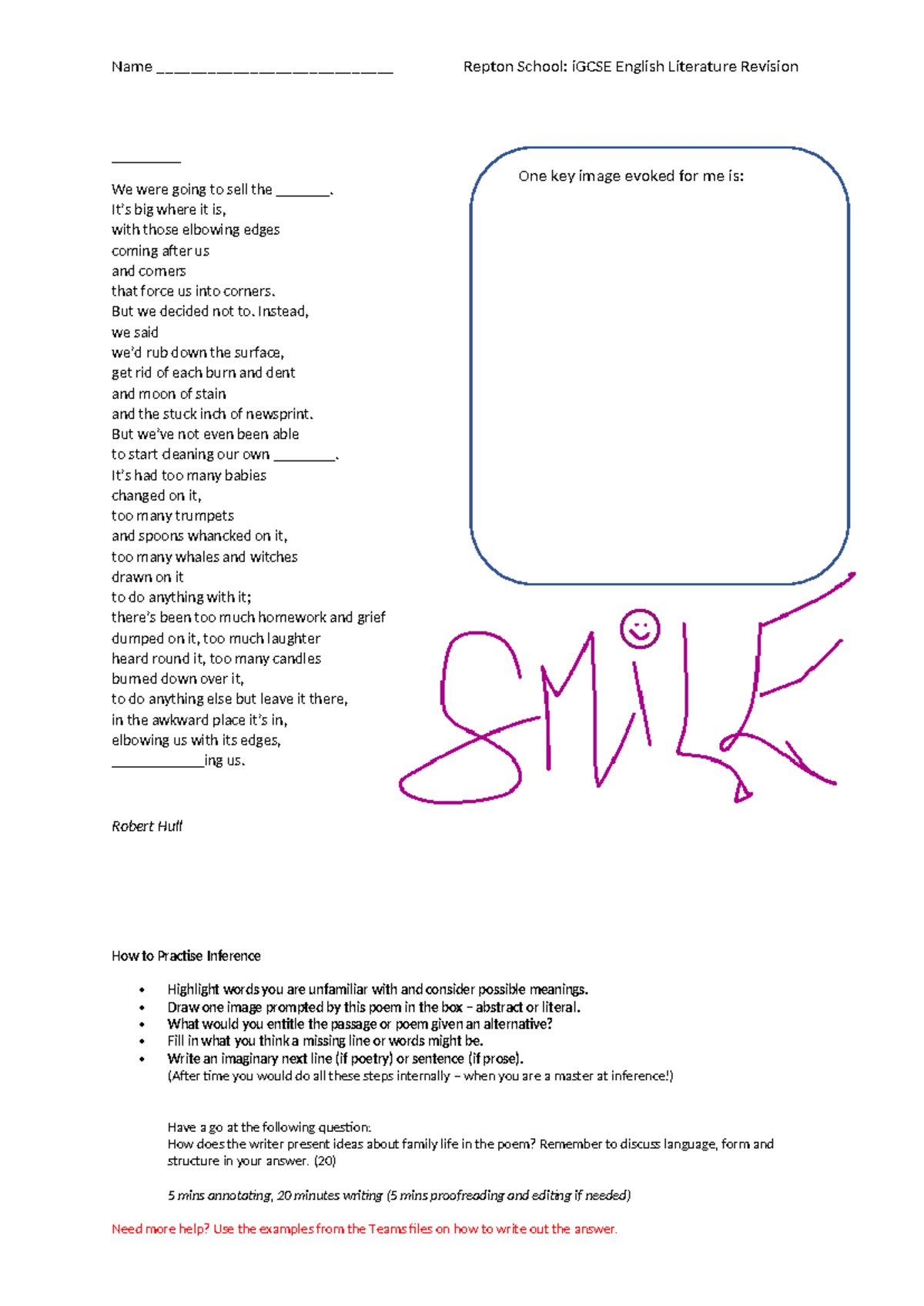 New Unseen Poem Easter Booster 2026: Analyzing Family Life in Poetry ...