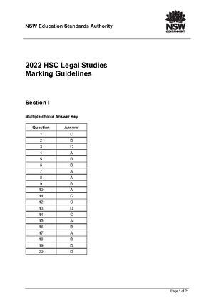 Legal Studies Stage 6 HSC Course: Crime Syllabus Overview - Studocu