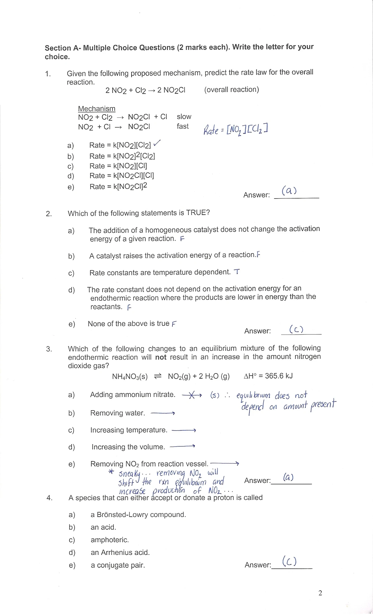 AP Chemistry Unit 4 Review - Unit 4 : Chemical Reactions INTRODUCTION ...