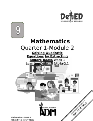 Math9 Quarter 1 Module 3 Final-V3-1 - ... Mathematics Quarter 1-Module ...