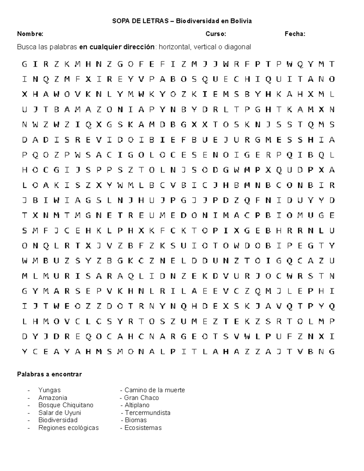 Virtual - SOPA DE Letras - Tema 13 - Física I - SOPA DE LETRAS ...