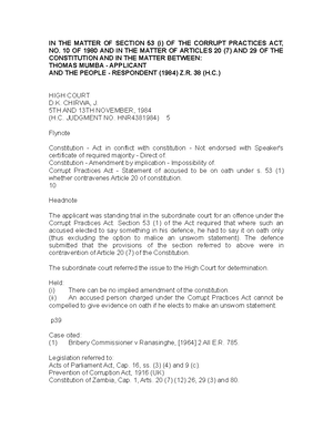 Case Reading List - L111-LEGAL PROCESS UNIT 1-INTRODUCTION TO LAW CASE ...