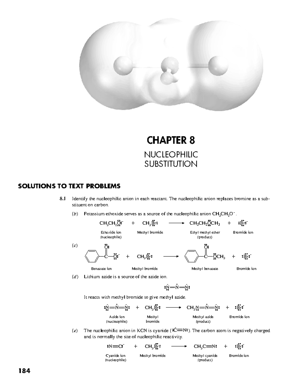 CHAPTER 8 NUCLEOPHILIC SUBSTITUTION SOLUTIONS - ORG CHEM 4TH ED - Studocu