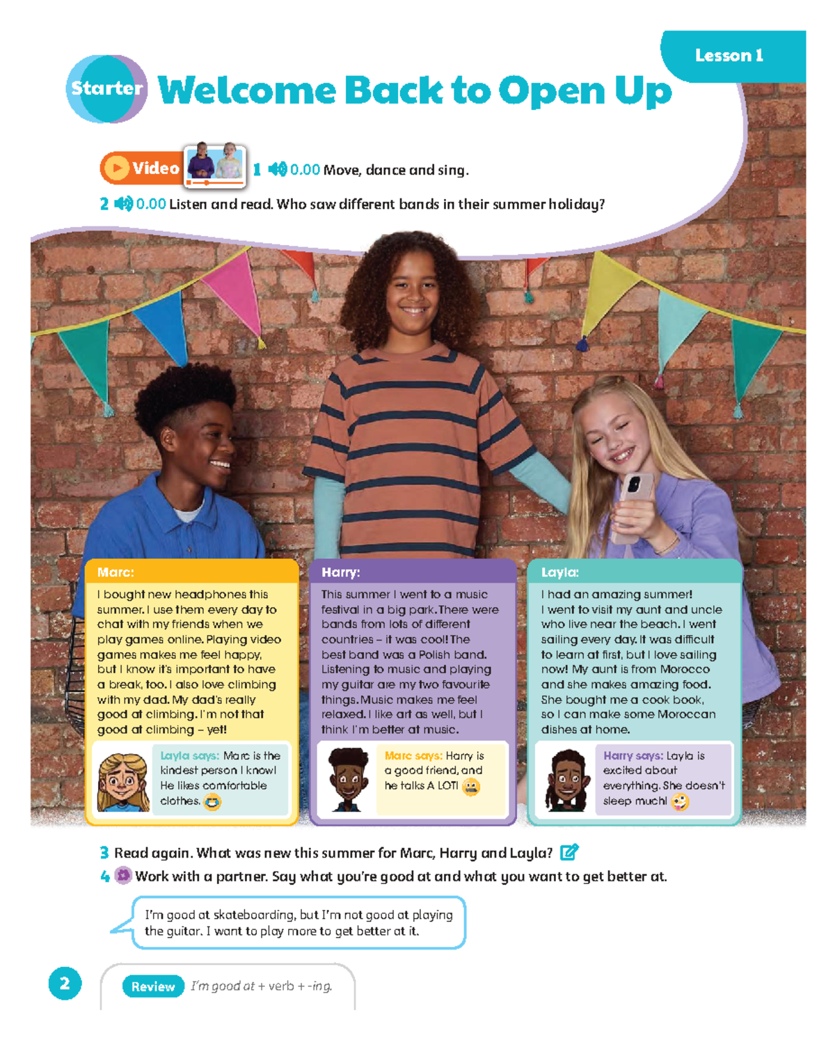 Open Up 6 CB Unit 4: Community, Environment, and Wellbeing Lessons ...