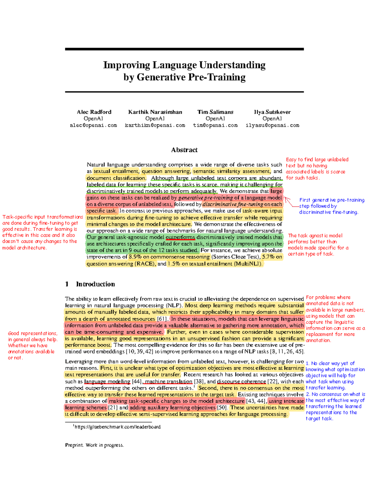 Improving Language Understanding with Generative Models (NLP 101) - Studocu