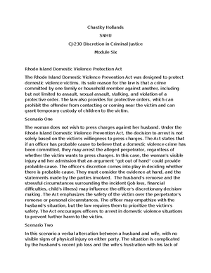 CJ 120 Module Five Assignment One Table Template - Chastity Hollands CJ ...