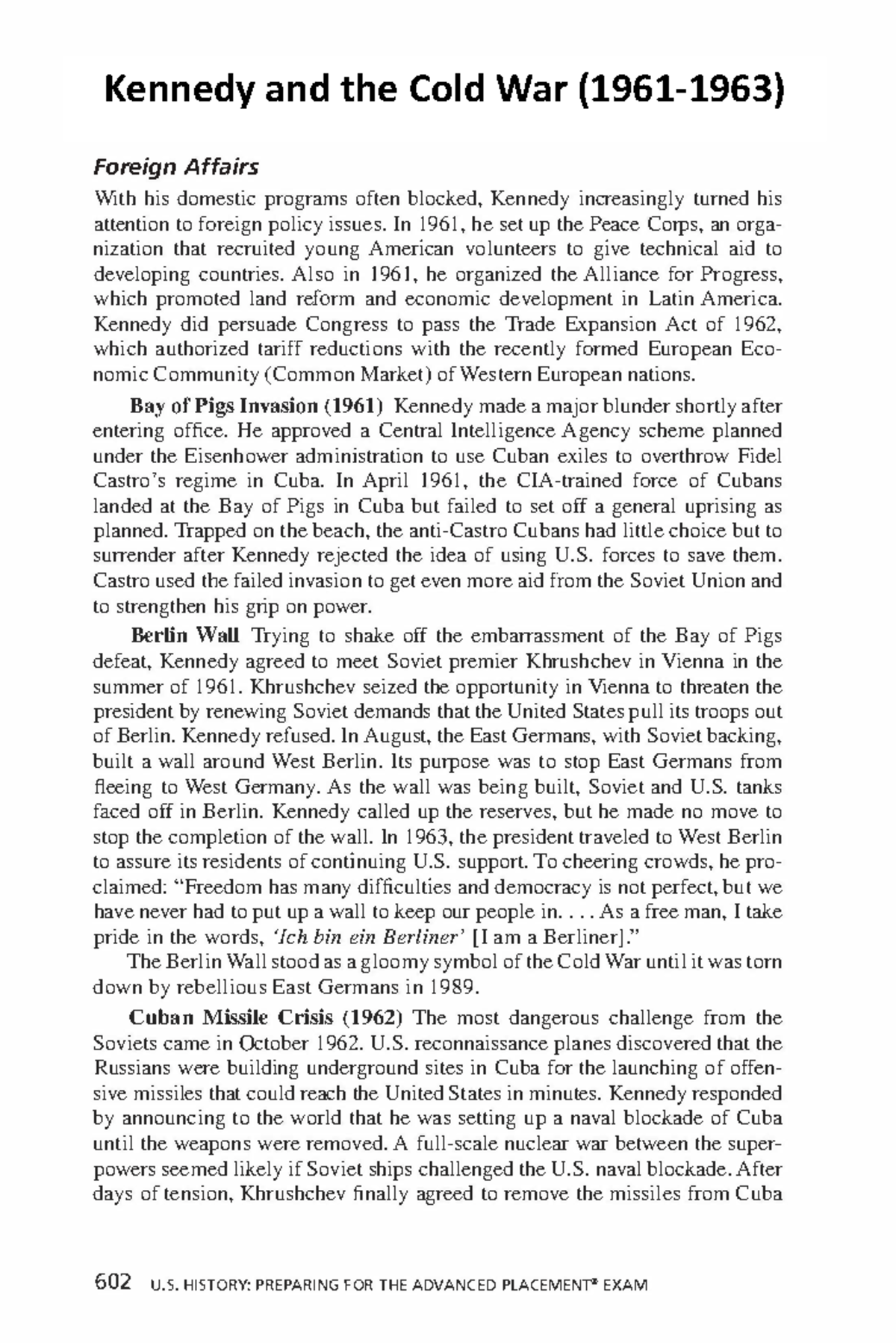 Amsco - Cold War Era Study: JFK, LBJ, Nixon, Ford & Beyond (602-664 ...