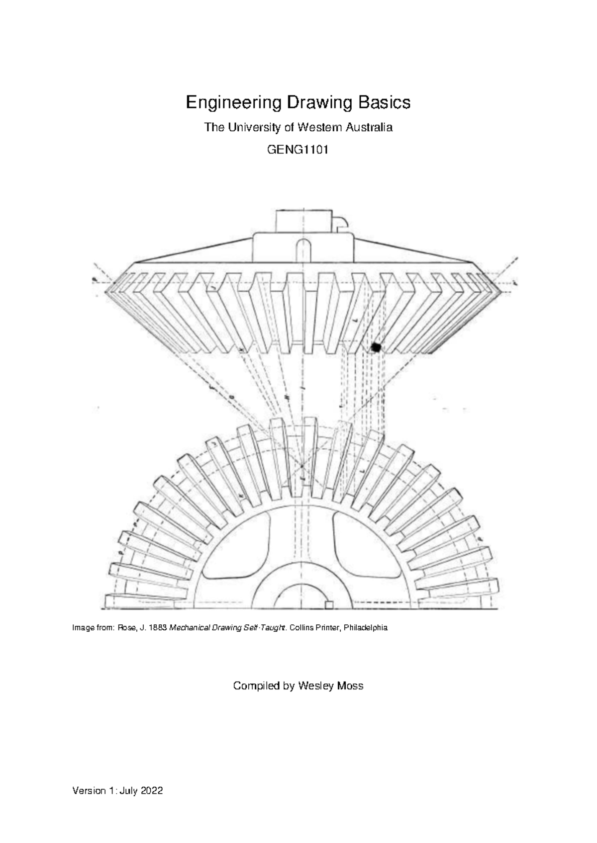Engineering Drawing Basics Handbook GENG1101 - A Comprehensive Guide ...