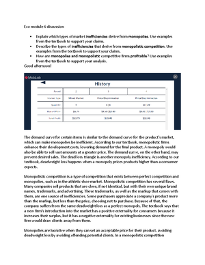 ECO 201 Module 5 Notes - MODULE 5 CHAPTER 13: THE COSTS OF PRODUCTION ...