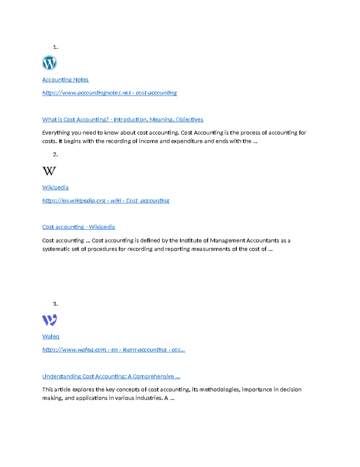 Cost Accounting Notes: Key Concepts and Objectives (ACC 101) - Studocu