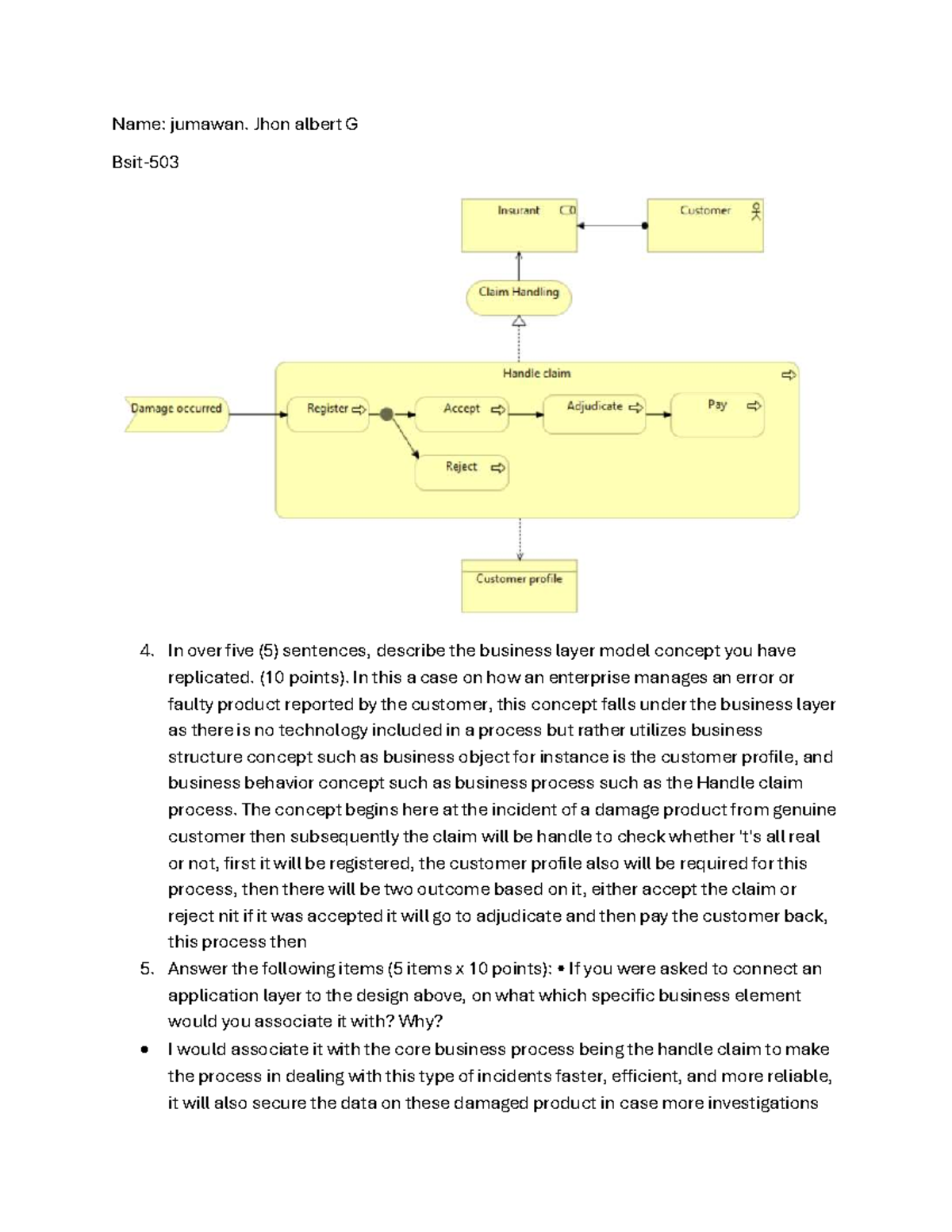 Business Layer Model Concept: Handling Claims in Enterprise Systems ...