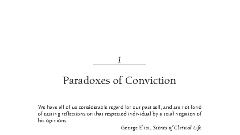 Paradoxes of Conviction: Final Exam Insights on Belief and Rationality ...