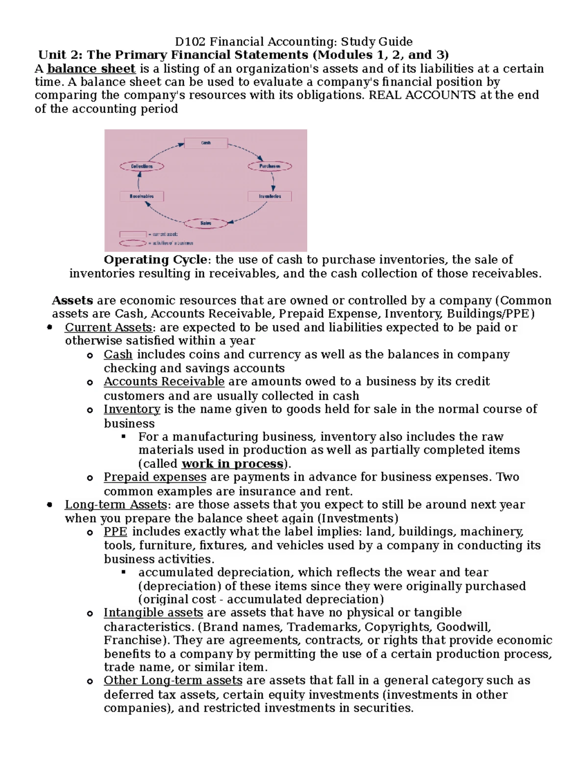 Updated NOTE Version- D217 Study Guide - Updated Study Guide Notes ...