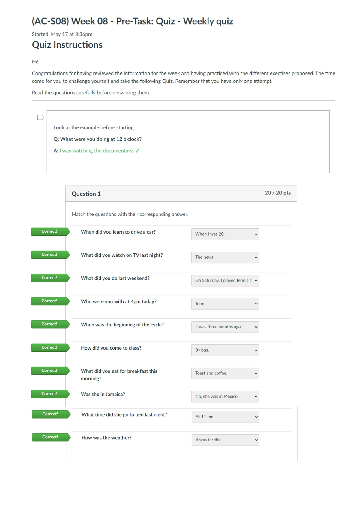 Week 09: Pre-Task Vocabulary Unit 2 - Practice Activities 1 - Studocu