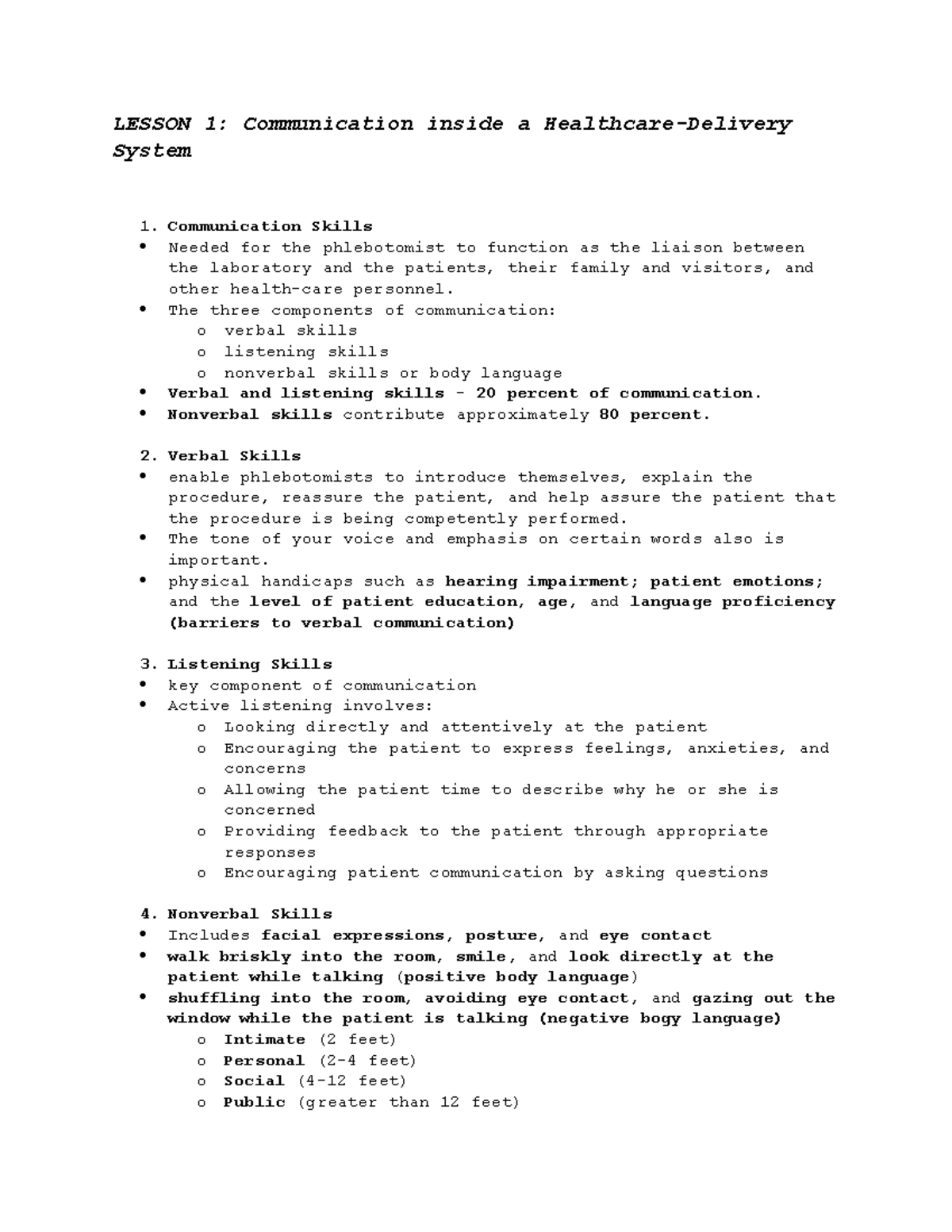 Phlebotomy Midterm Reviewer: Essential Lecture Notes for Practicals ...