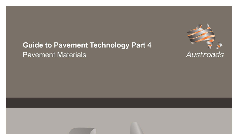 Austroads 2007: Guide to Pavement Technology Part 4 - Materials ...